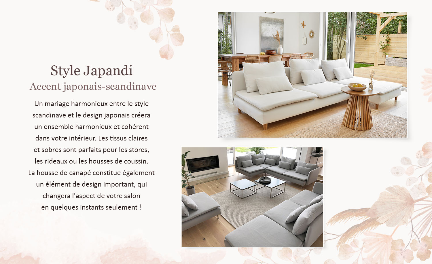 L'intérieur harmonieux en style japandi - Dekoria.fr